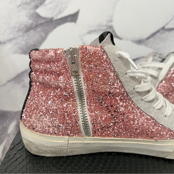 Golden Goose | Shoes | Htf Unicorn Barbie Golden Goose High Top Slides ...